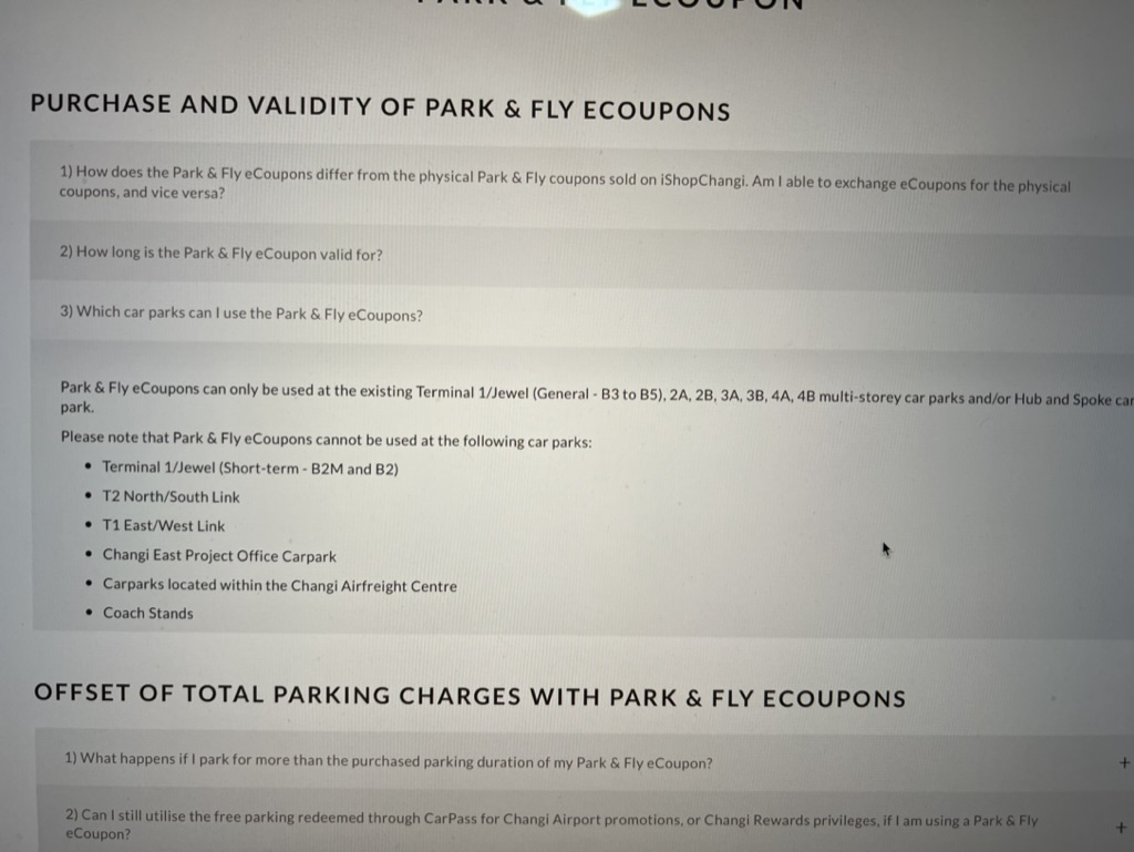 iChangi Park and Fly Car Park Promotions – miniLiew